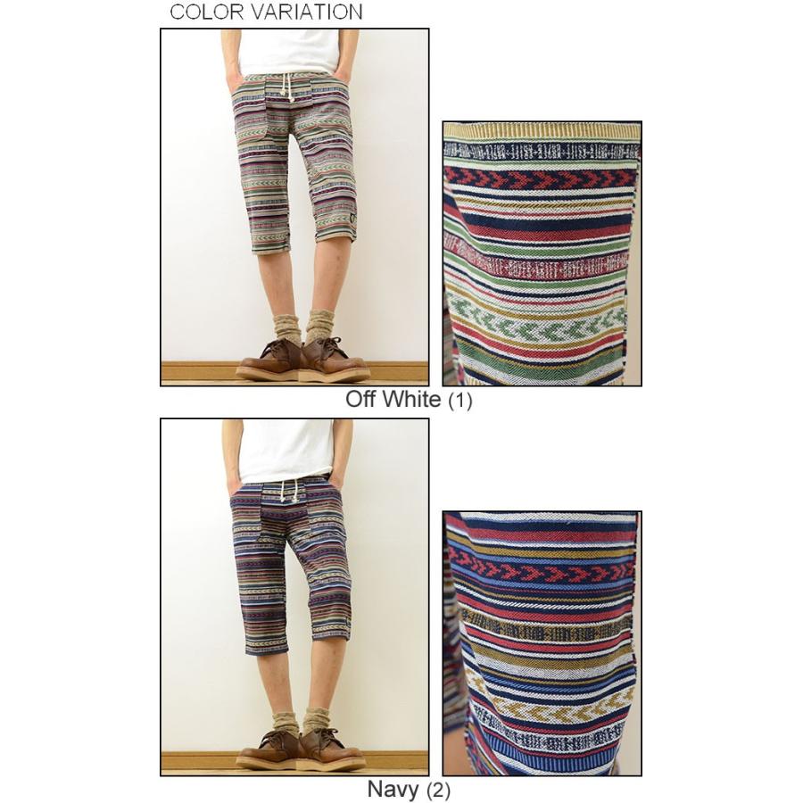 KRIFF MAYER クリフメイヤー LOHATECO ネイティブ柄 クロップド パンツ メンズ ロハテコ ステテコ 7分丈 イージー ...
