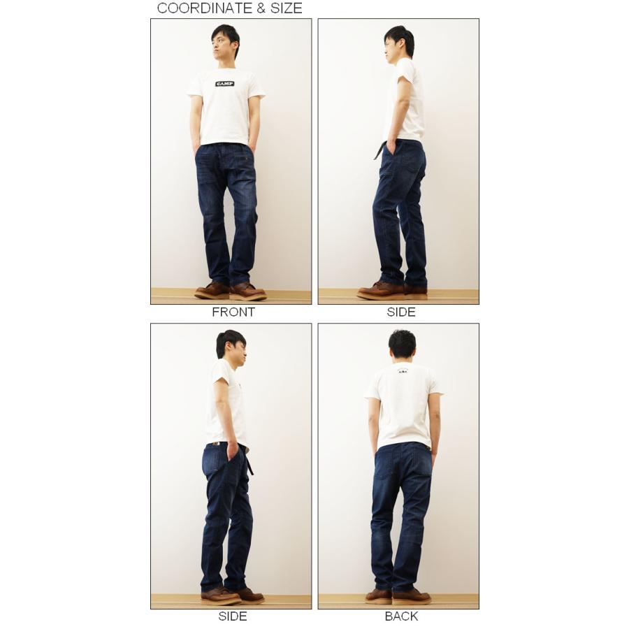 ROKX ロックス エムジー デニム ウッド パンツ メンズ ジーンズ ストレッチ クライミング 細身 テーパード ジョガー 裾リブ MG ...