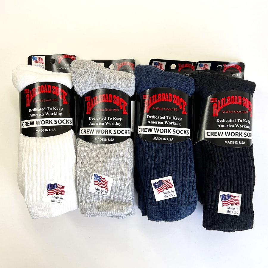 RAILROAD SOCK / CREW WORK SOCKS 3pack MADE IN USA 靴下 ソックス 3足パック ...