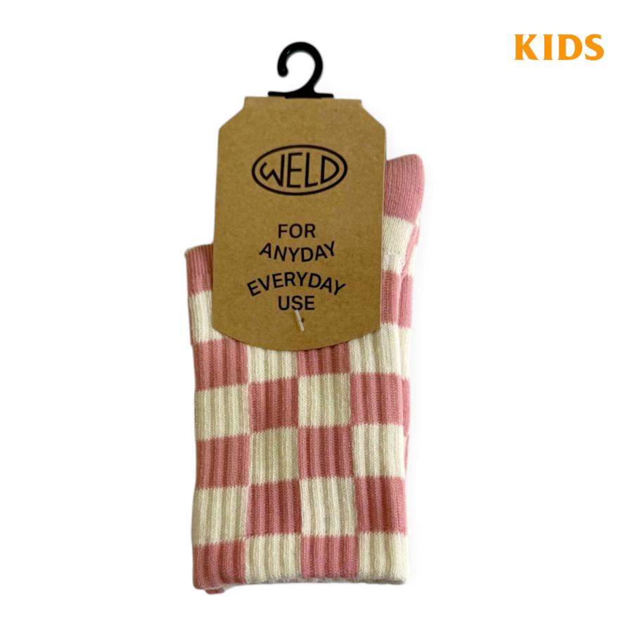 WELD MFG KIDS CHECKERBOARD SOCKS ウェルド チェッカー 靴下 ソックス キッズ 子供用 : ROBLES ...