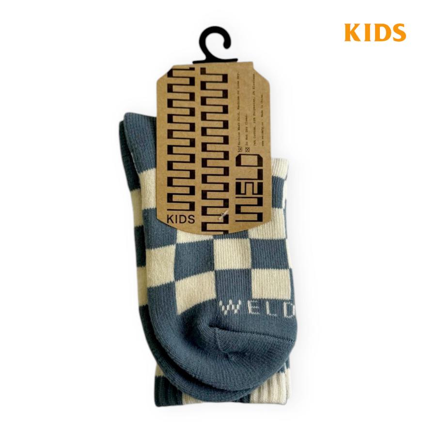 WELD MFG KIDS CHECKERBOARD SOCKS ウェルド チェッカー 靴下 ソックス キッズ 子供用 : ROBLES ...