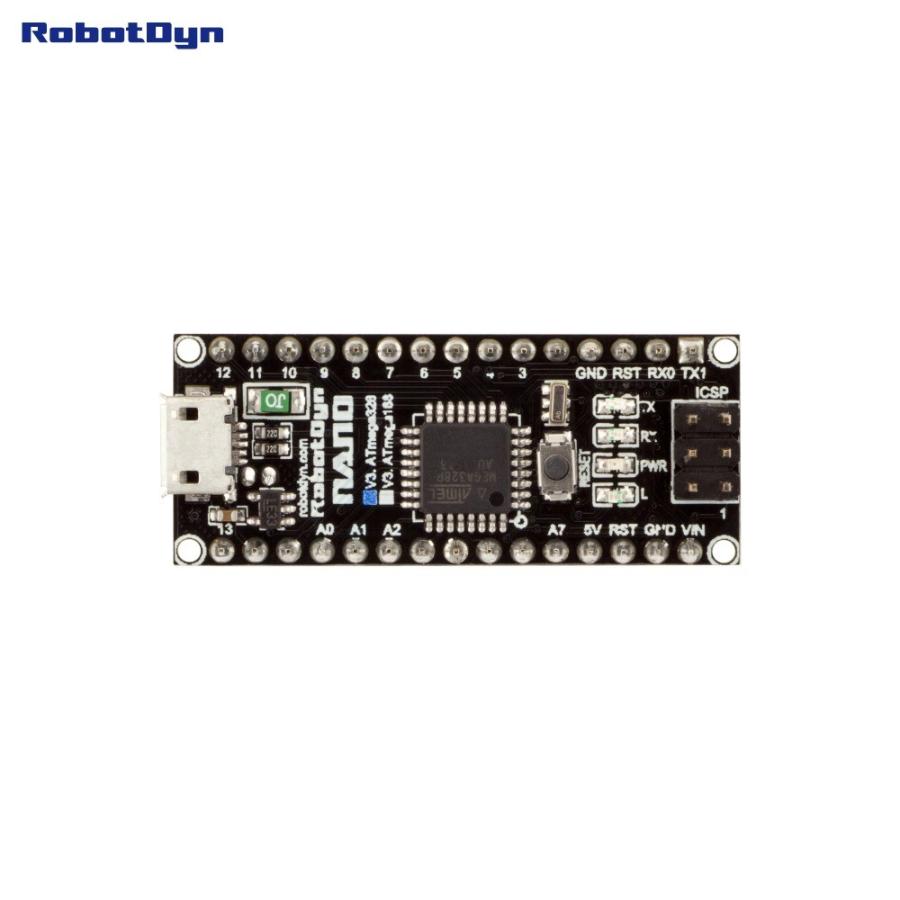 Arduino Nano3.0互換ボード（ATMega328P, CH340, RobotDyn） : ロボテナショップ - 通販 ...