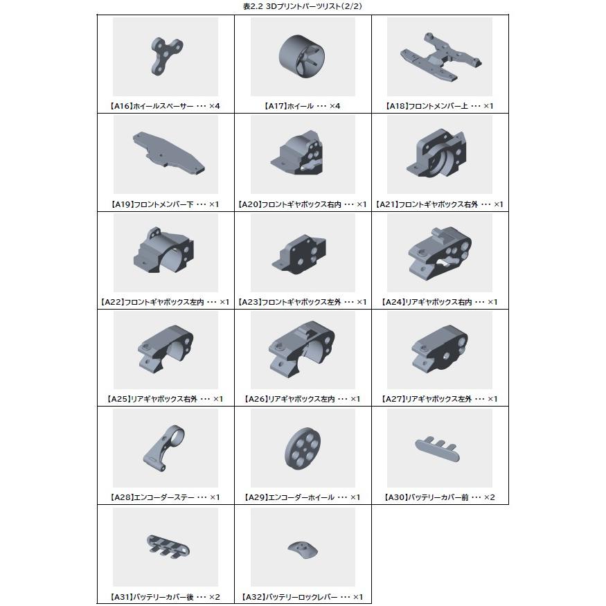 3Dプリントマイコンカー（シャーシキット） :k0074:ロボテナショップ - 通販 - Yahoo!ショッピング