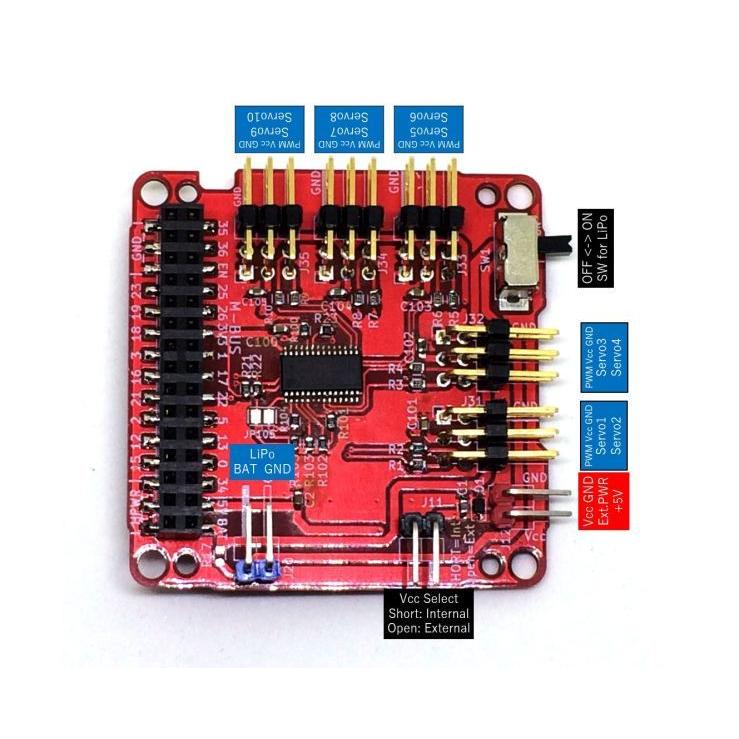 Servo Driver Shield for M5Stack :sku5411:ロボテナショップ - 通販 - Yahoo!ショッピング