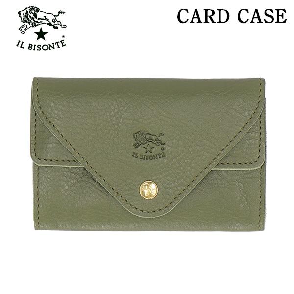 IL BISONTE 『並行輸入品』IL イルビゾンテ CARD CASE カードケース CIPRESSO チプレッソ GR373 ...