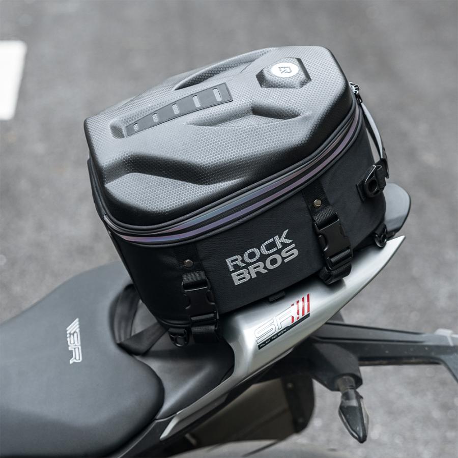 ROCKBROS バイク バッグ シート リア 大容量 12.5L 4way リュック ショルダー 防雨カバー ツーリング 旅行 ロックブロス ポイント利用 : ROCKBROS - 通販 ...