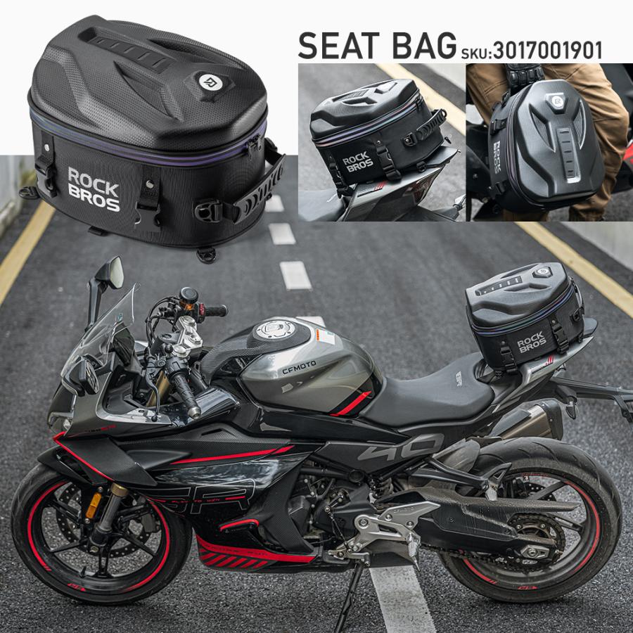 ROCKBROS バイク バッグ シート リア 大容量 12.5L 4way リュック ショルダー 防雨カバー ツーリング 旅行 ロックブロス ポイント利用 : ROCKBROS - 通販 ...