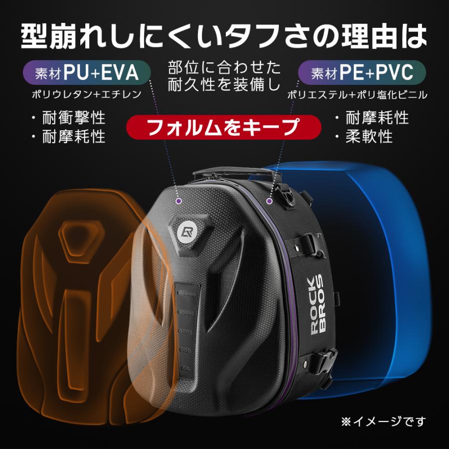 ROCKBROS バイク バッグ シート リア 大容量 12.5L 4way リュック ショルダー 防雨カバー ツーリング 旅行 ロックブロス ポイント利用 : ROCKBROS - 通販 ...