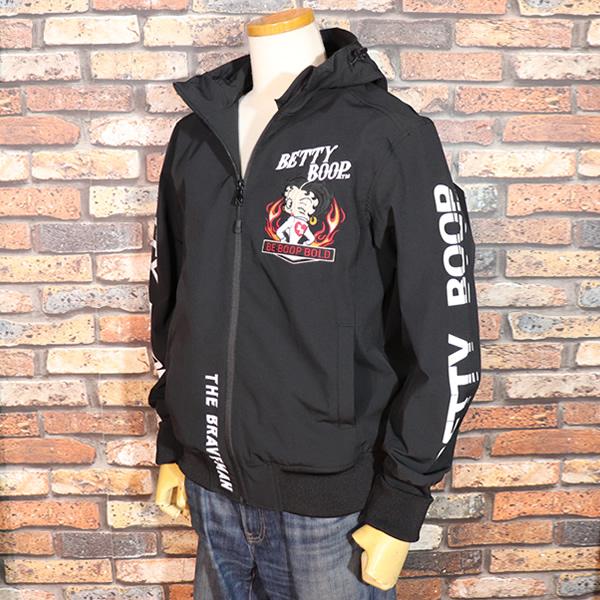 BETTY BOOP THE BRAVEMAN×BETTY ザ・ブレイブマン×ベティーブープ コラボ 3-layer stretch bonded jacket 3層ストレッチボンディング ...