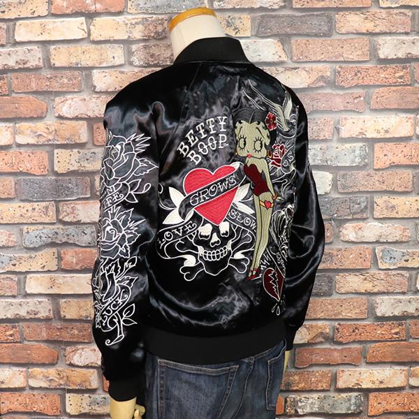 Ed Hardy ED HARDY×BETTY BOOP エドハーディー×ベティーブープ コラボ リバーシブルスカジャン BED-2401 ...