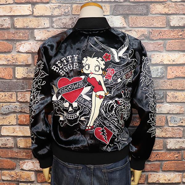 Ed Hardy ED HARDY×BETTY BOOP エドハーディー×ベティーブープ コラボ リバーシブルスカジャン BED-2401 ...
