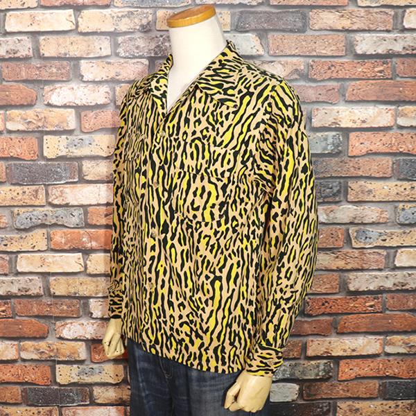 Dry Bones DRY BONES ドライボーンズ Print 2 Flap Open Shirt 2フラップヒョウ柄プリントオープンシャツ VINCENT'S LEO ヴィンセンツ・レオ ...