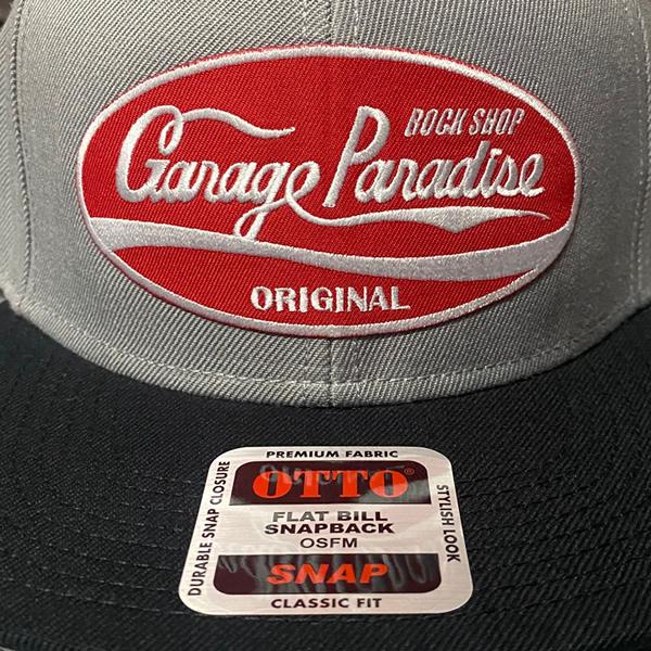 GARAGE PARADISE ORIGINAL FLAT VISOR CAP ガレージパラダイスオリジナル フラットバイザーキャップ ...