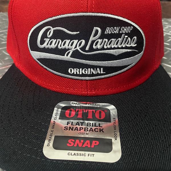GARAGE PARADISE ORIGINAL FLAT VISOR CAP ガレージパラダイスオリジナル フラットバイザーキャップ ...