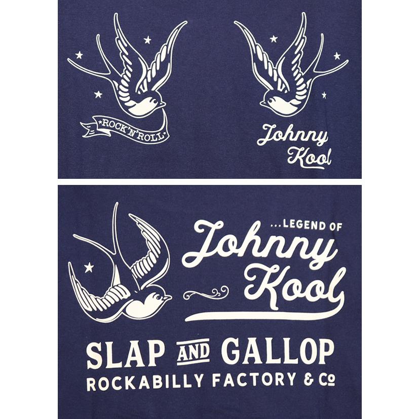JOHNNY KOOL ジョニークール ROCK N ROLL SWALLOW T-SHIRT ロックンロールスワローTシャツ INDIGO ...