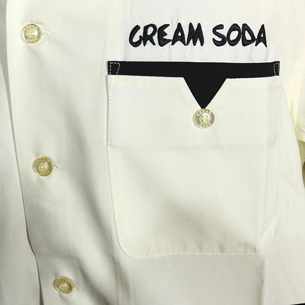 CREAM SODA クリームソーダ CS エリポケット配色シャツ PD25SN-01 ロカビリー ロックンロール : pd25sn-01 : CREAMSODA SHOP Garage ...