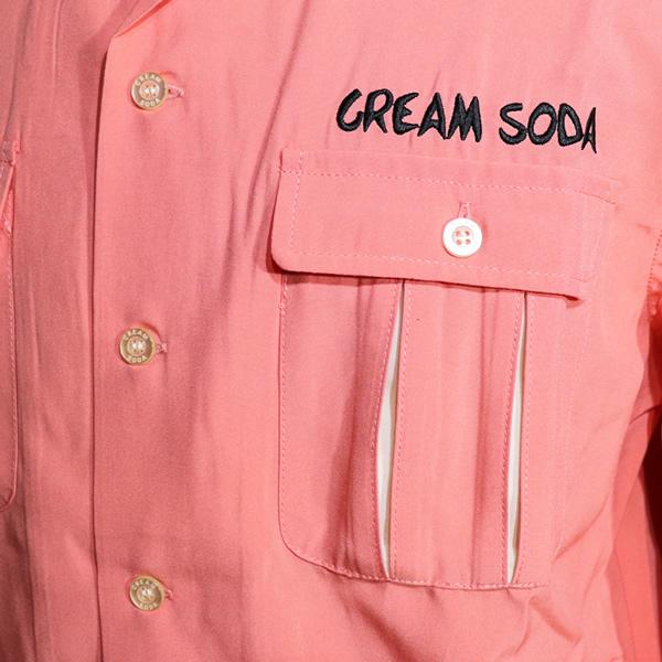 CREAM SODA クリームソーダ CS ポケットボックスプリーツシャツ PD25SN-02 ロカビリー ロックンロール : pd25sn-02 : CREAMSODA SHOP ...