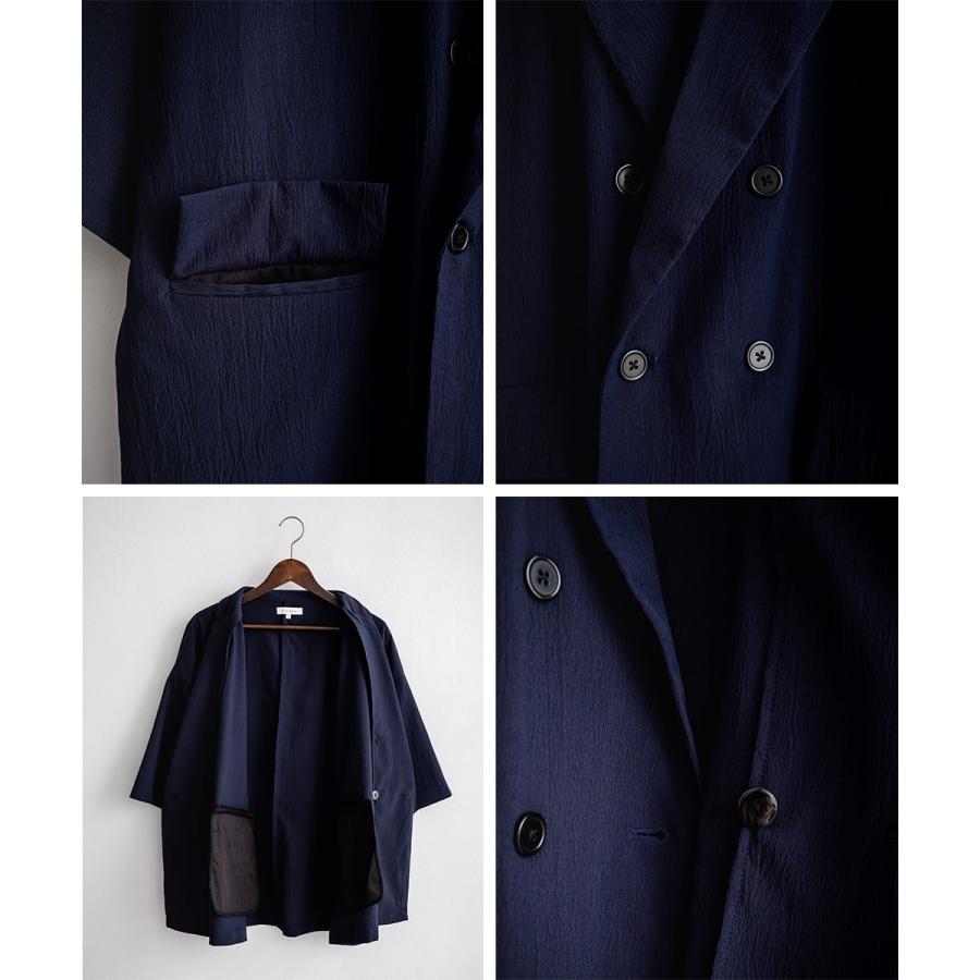 セットアップ 上下 メンズ ストレッチ ダブルテーラード サマージャケット 半袖 スラックス イージー ワイド オーバーサイズ ルーズ 無地 涼しい : Rocky Monroe - 通販 ...