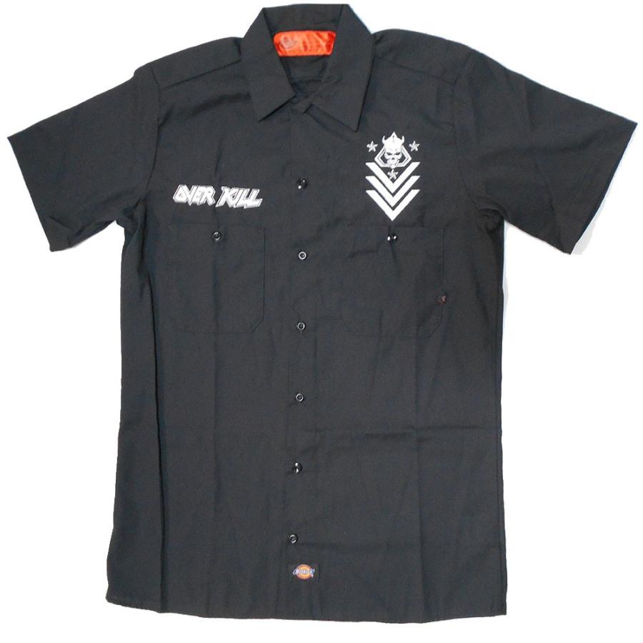 OVERKILL ワークシャツ Logo Badge Skull 正規品 : ロックユー - 通販 - Yahoo!ショッピング