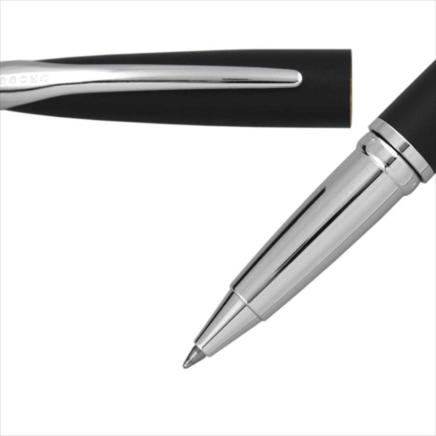 CROSS クロス ATX 885-3 バソールトブラック セレクチップローラーボール（水性） ギフトBOXとリフィール2本セット ...