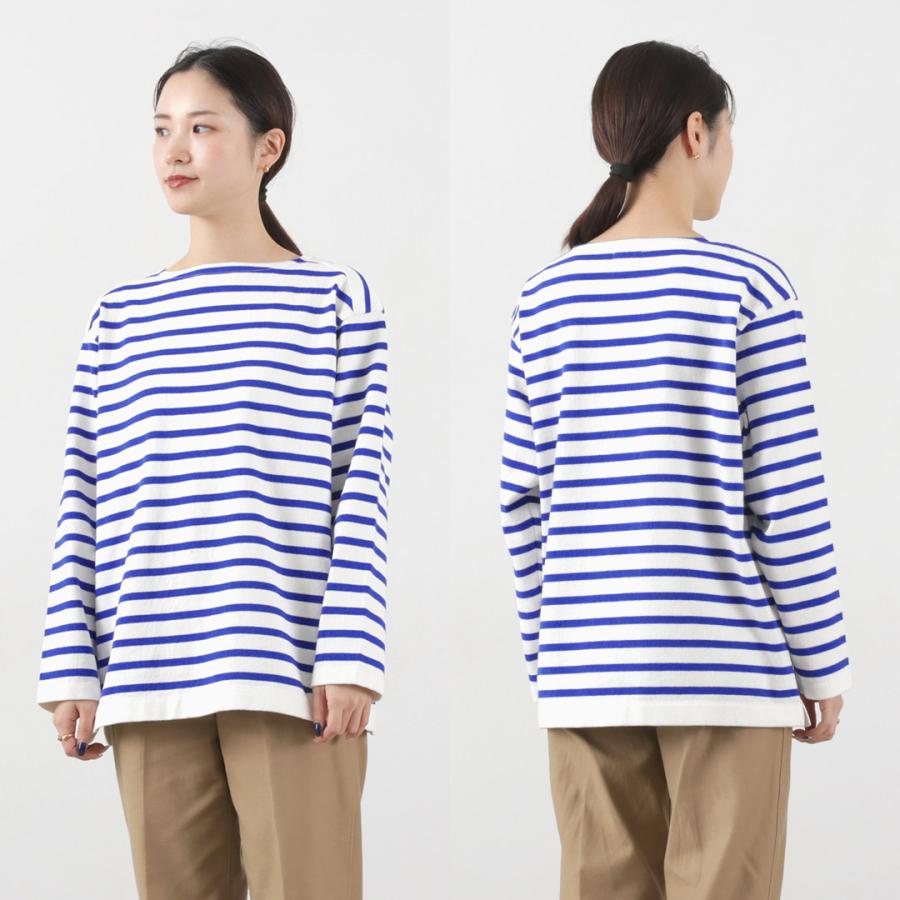 YONETOMI NEW BASIC（ヨネトミニューベーシック） ウェーブコットン バスクニット ボートネック プルオーバー / ボーダー 日本製 :17583:ROCOCO Yahoo!店 ...