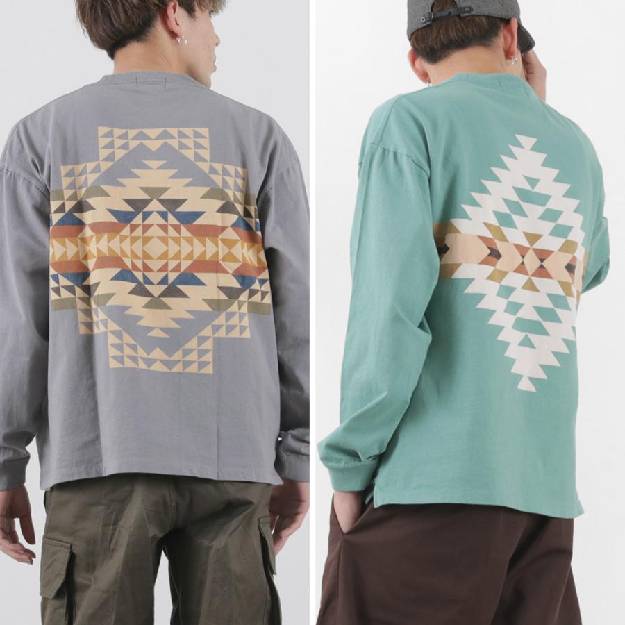 PENDLETON PENDLETON（ペンドルトン） バックプリント ロングスリーブTシャツ / メンズ トップス ロンT 長袖 綿 コットン : ROCOCO Yahoo!店 - 通販 ...
