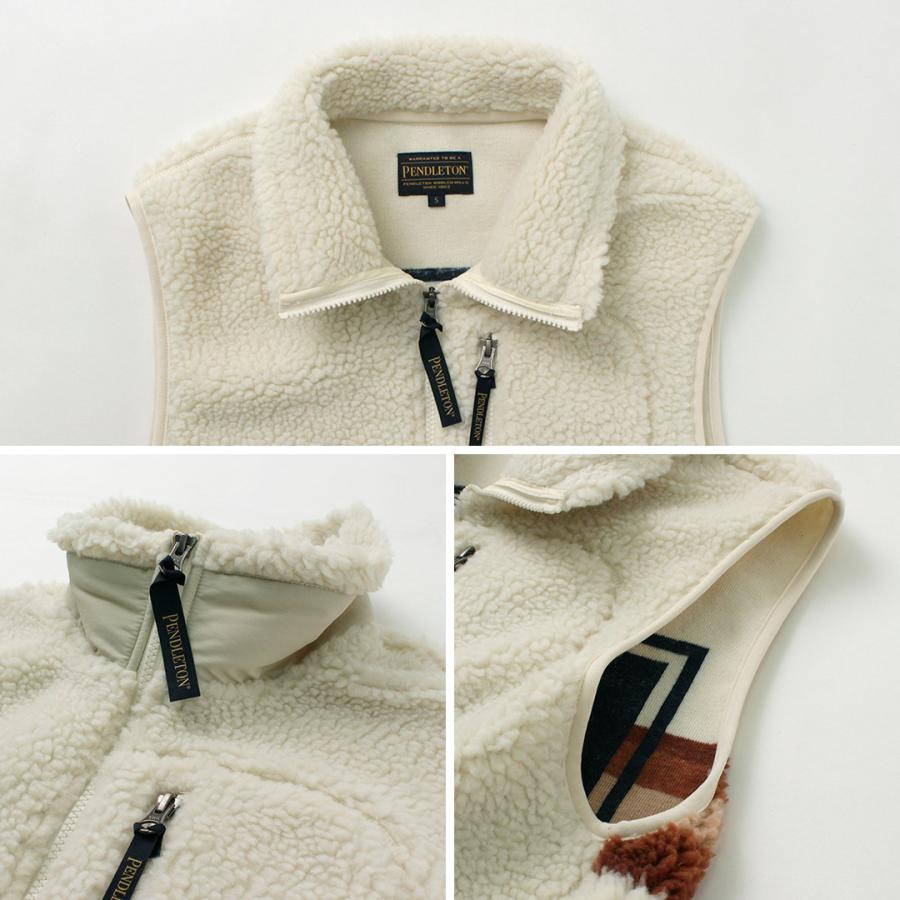 PENDLETON PENDLETON（ペンドルトン） ボア スタンドベスト / メンズ レディース ユニセックス プリント 柄 : ROCOCO Yahoo!店 - 通販 - Yahoo ...