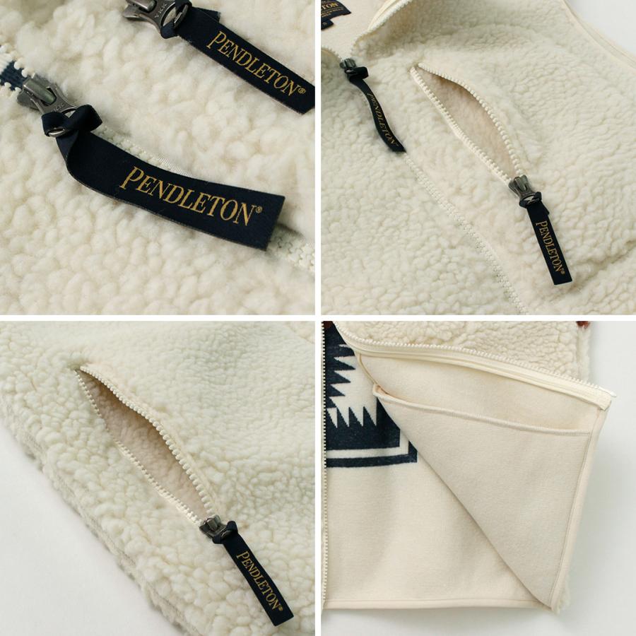 PENDLETON PENDLETON（ペンドルトン） ボア スタンドベスト / メンズ レディース ユニセックス プリント 柄 : ROCOCO Yahoo!店 - 通販 - Yahoo ...
