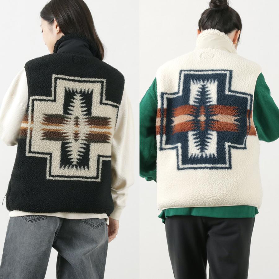 PENDLETON PENDLETON（ペンドルトン） ボア スタンドベスト / メンズ レディース ユニセックス プリント 柄 : ROCOCO Yahoo!店 - 通販 - Yahoo ...