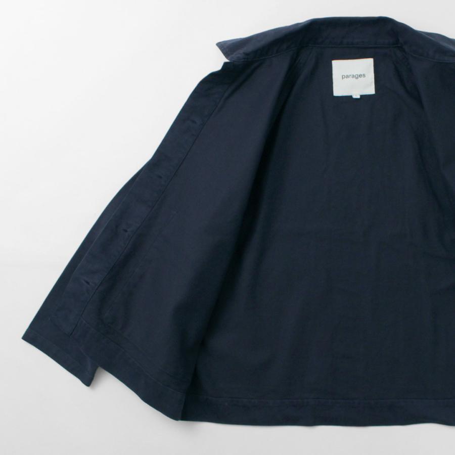 parages（パハージ） コーチ ツイル オーバーシャツジャケット / ライトアウター ブルゾン コットン 綿 メンズ : ROCOCO ...