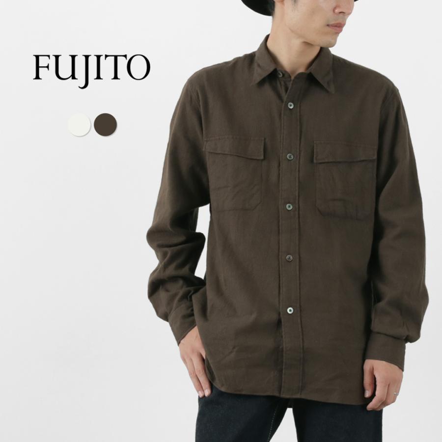 FUJITO（フジト） ハイクシャツ / レギュラーカラー シャモア 綿 コットン : ROCOCO Yahoo!店 - 通販 - Yahoo!ショッピング