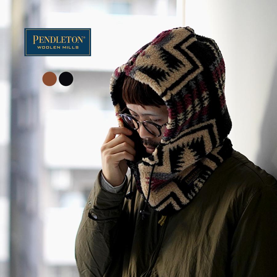 PENDLETON PENDLETON（ペンドルトン） ボア バラクラバ / メンズ レディース ユニセックス 付けフード 帽子 ネックウォーマー 防寒 : ROCOCO Yahoo!店 ...