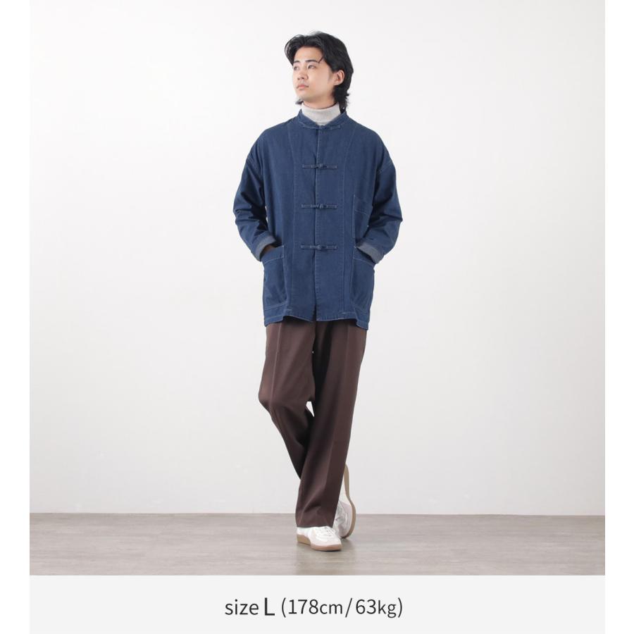 FOB FACTORY FACTORY（FOBファクトリー） F2435 デニム カンフージャケット / メンズ トップス アウター : ROCOCO Yahoo!店 - 通販 - Yahoo ...