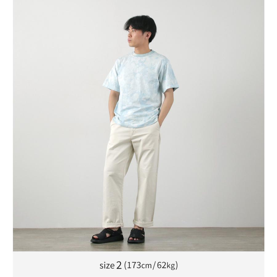 Yonetomi NEW BASIC YONETOMI NEW BASIC（ヨネトミニューベーシック） Yonetomi×Watanabe's ガーメントダイ Tシャツ / メンズ 半袖 綿 ...