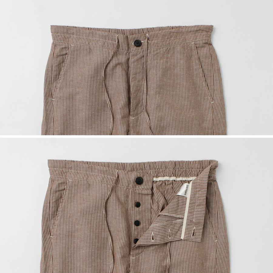 parages PARAGES（パハージ） ヨガ パンツ リネンコットン / メンズ イージーパンツ ストライプ YOGA PANTS L/C ...