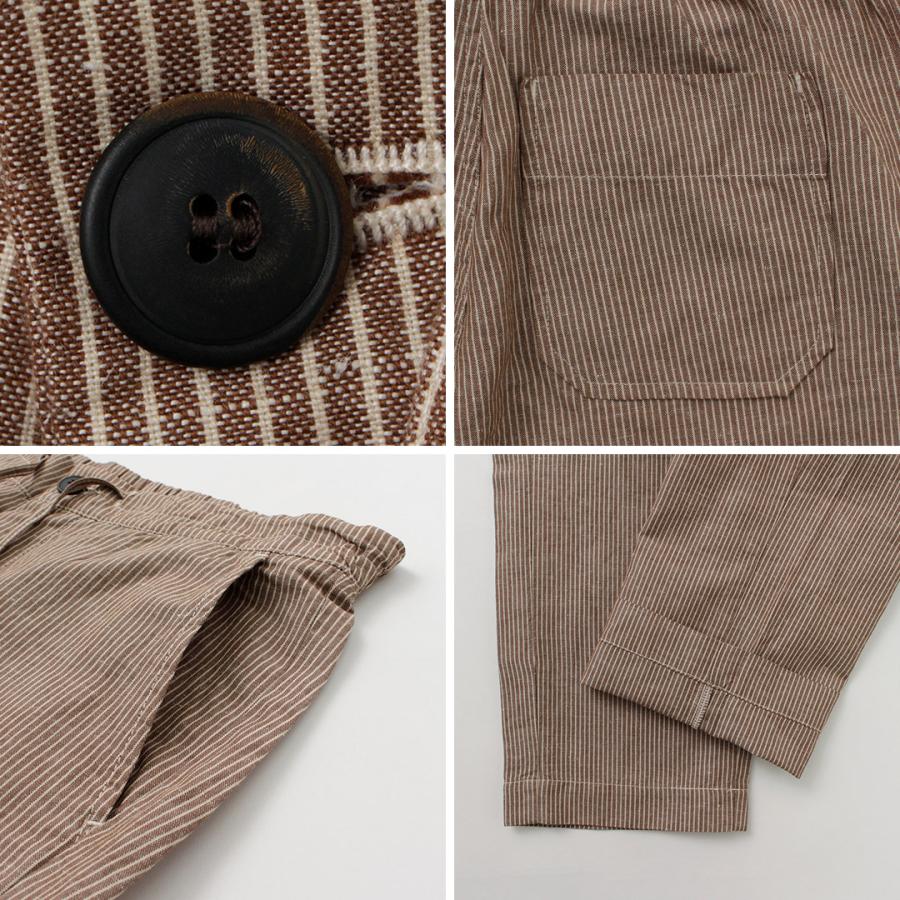 parages PARAGES（パハージ） ヨガ パンツ リネンコットン / メンズ イージーパンツ ストライプ YOGA PANTS L/C ...