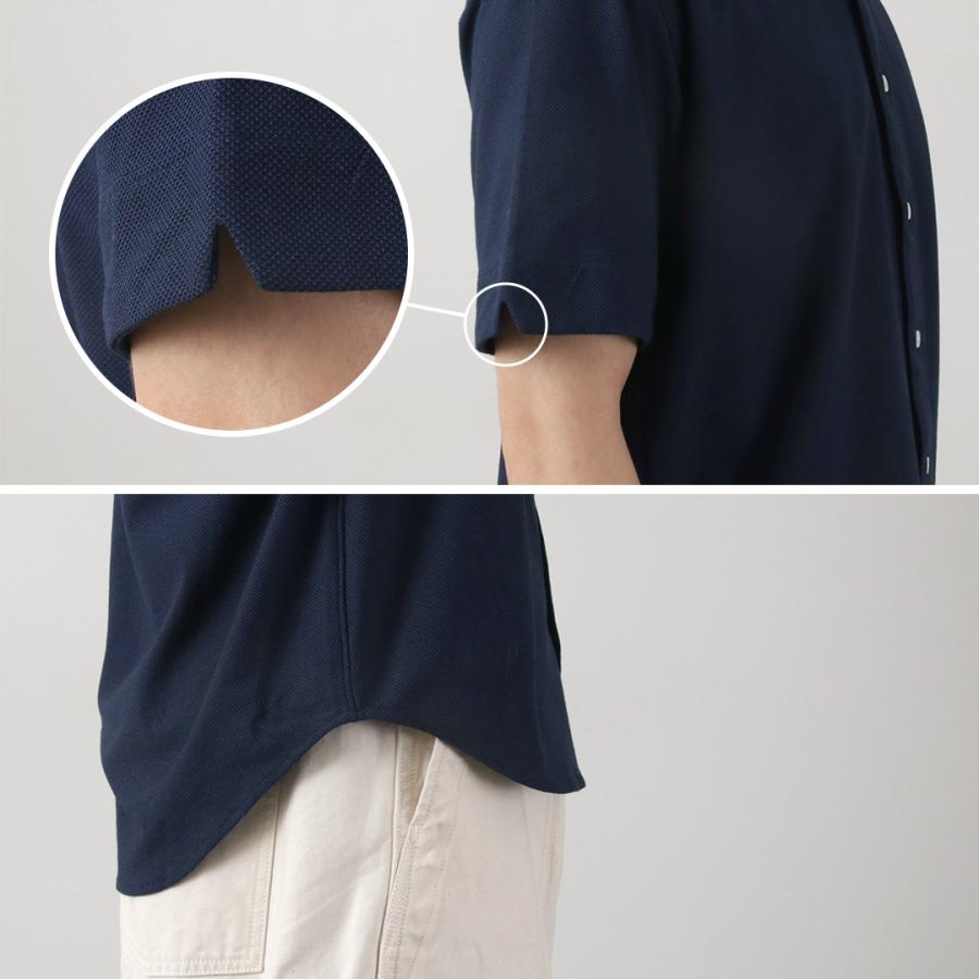 ROCOCO ROCOCO（ロココ） 鹿の子 ショートスリーブ ボタンダウンシャツ / メンズ 無地 半袖 吸水 速乾 日本製 : ROCOCO Yahoo!店 - 通販 - Yahoo!ショッピング