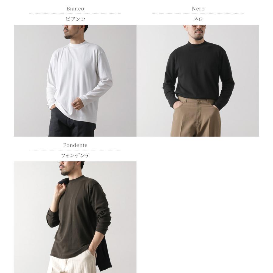 gicipi GICIPI(ジチピ） デルフィーノ クルーネック ベーシックフィット ロングスリーブ カットソー / Tシャツ 長袖 無地 モックネック : ROCOCO Yahoo!店 ...