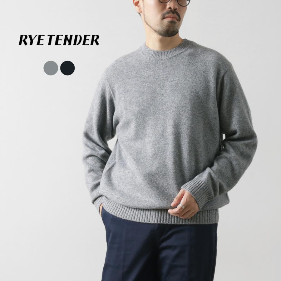 RYE TENDER TENDER（ライテンダー） ブリストル クルーニット / メンズ トップス 長袖 ウール セーター : ROCOCO Yahoo!店 - 通販 - Yahoo!ショッピング