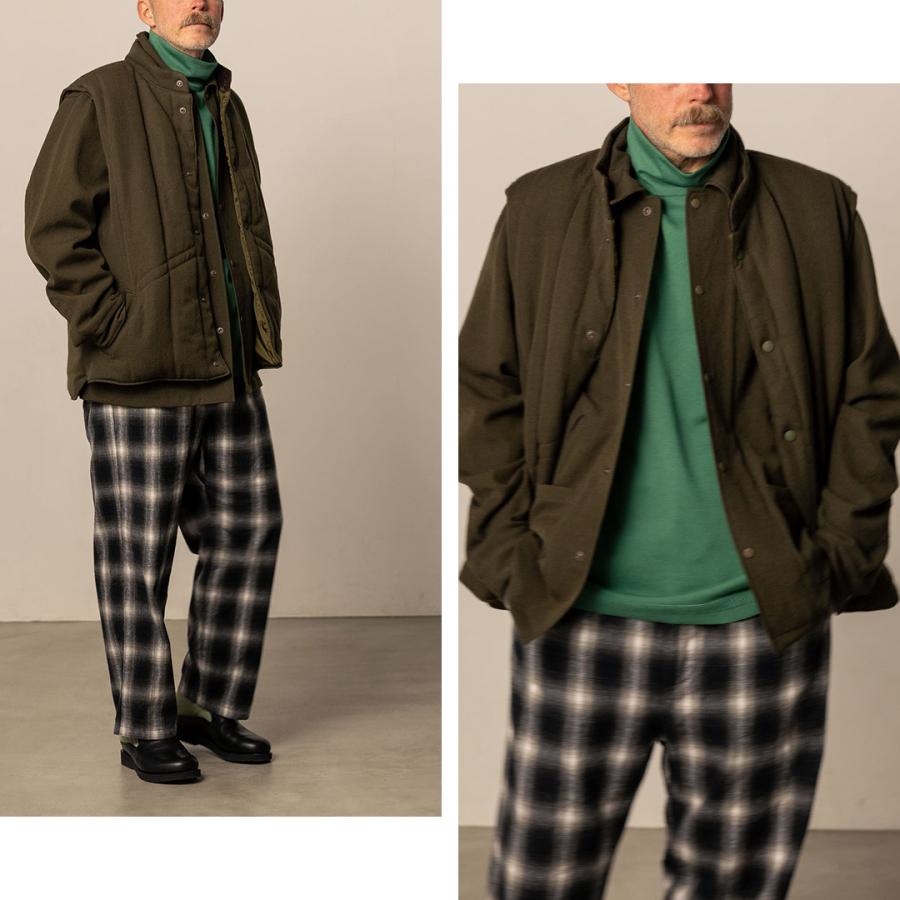 FUJITO（フジト） スキーベスト ウールサージ / メンズ アウター ベスト 前開き 中綿 日本製 Ski Vest : 20200 : ROCOCO Yahoo!店 - 通販 ...