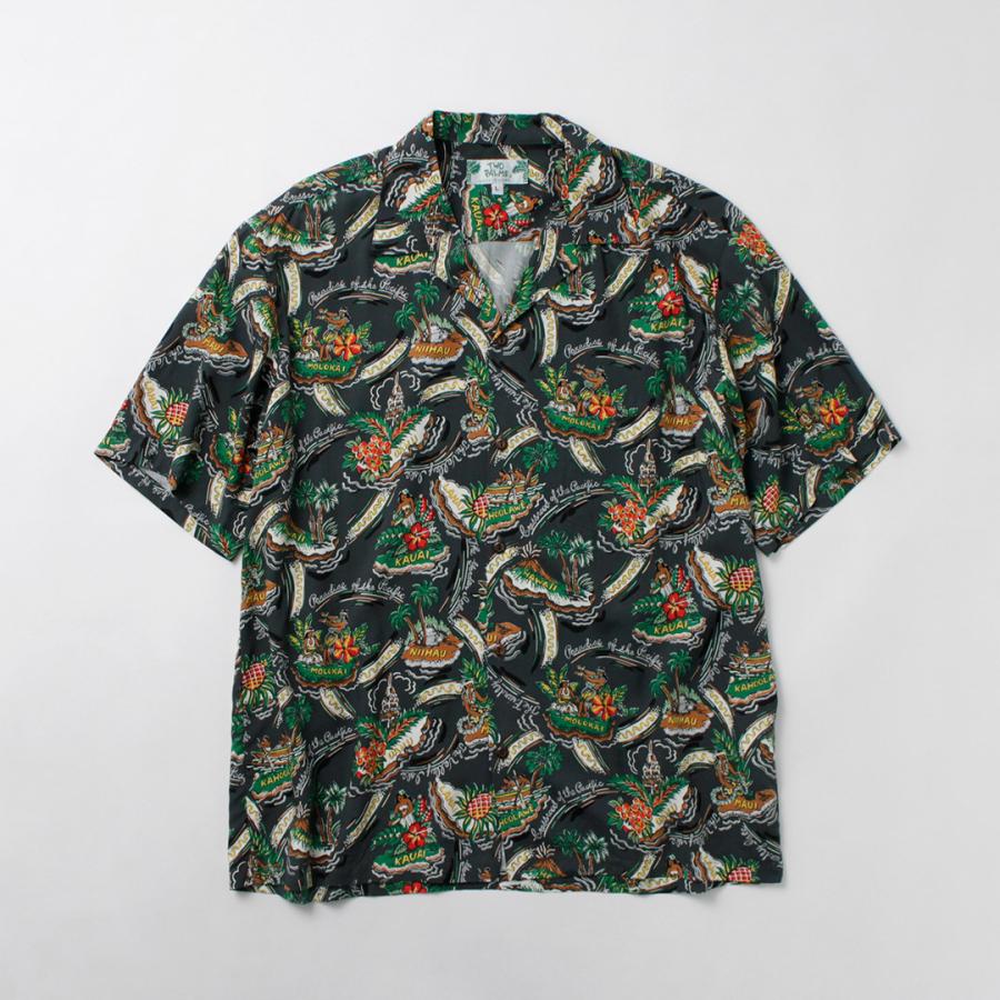 TWO PALMS PALMS（トゥーパームス） ハワイアンシャツ レーヨン フレンドリーアイル / メンズ アロハシャツ 開襟 : ROCOCO Yahoo!店 - 通販 - Yahoo ...