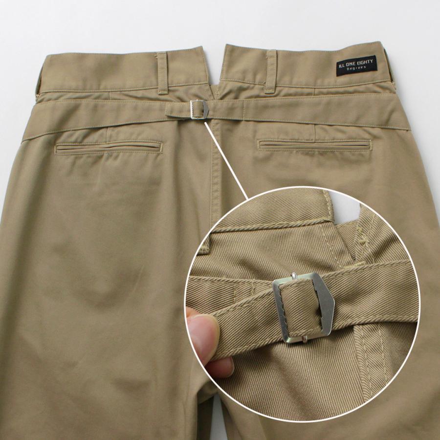 ILL ONE EIGHTY EIGHTY（イルワンエイティー） ソリッド ビーバップ パンツ / メンズ チノパン シンチバック テーパード : ROCOCO Yahoo!店 - 通販 ...
