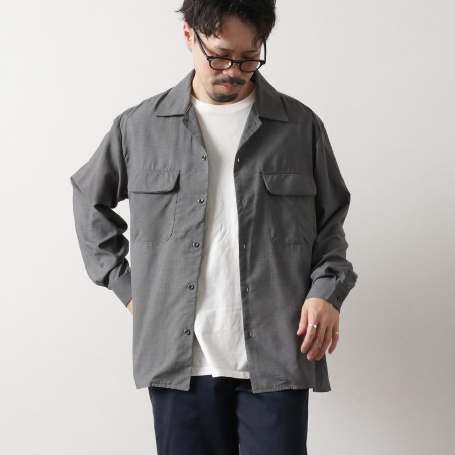 ROCOCO ROCOCO（ロココ） ポリエステル / ウール ボイル オープンカラーシャツ メンズ 薄手 長袖 : ROCOCO Yahoo!店 - 通販 - Yahoo!ショッピング