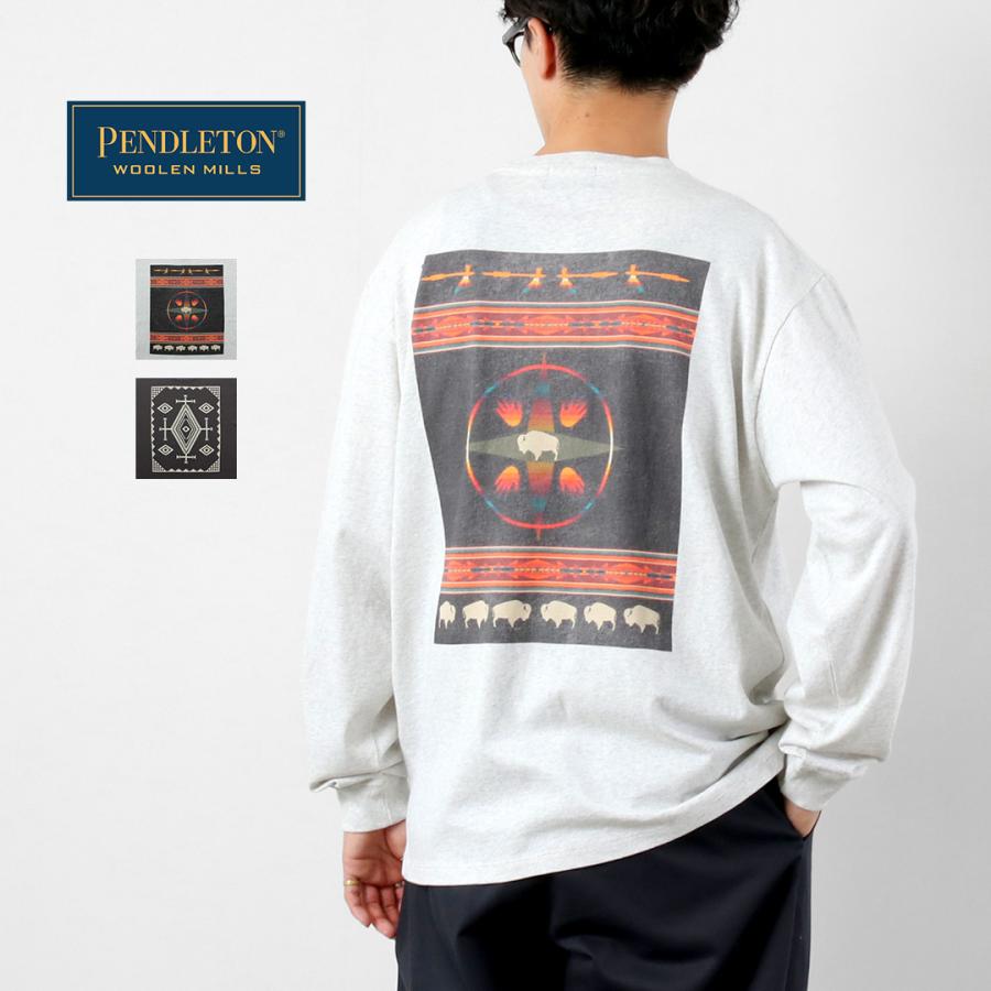 PENDLETON PENDLETON（ペンドルトン） バックプリント ロングスリーブTシャツ / メンズ トップス ロンT 長袖 綿 コットン Print LS Tee : ROCOCO ...
