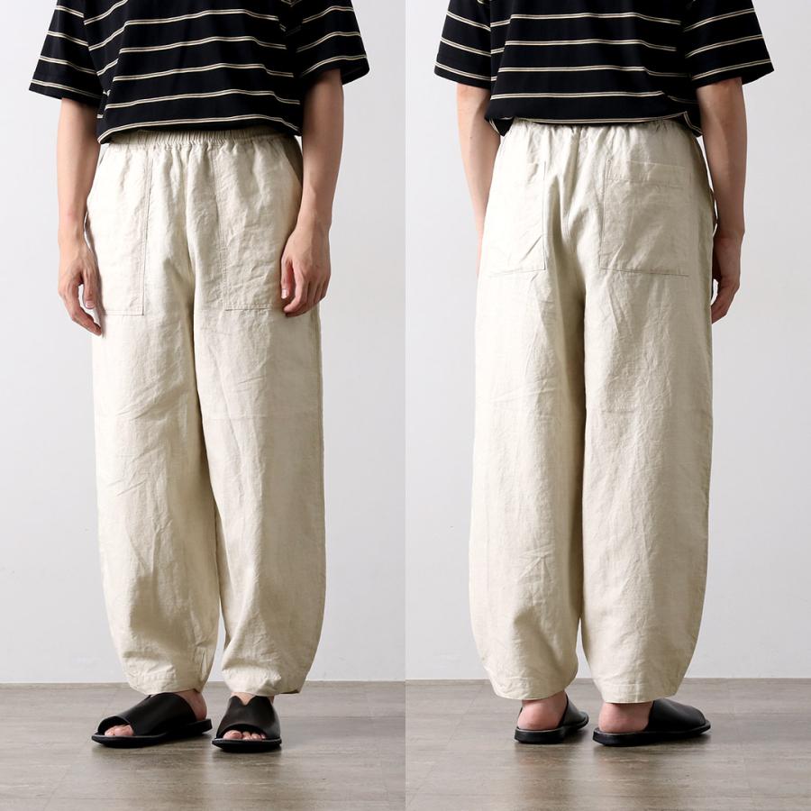 kema designs KEMA DESIGNS（ケマデザインズ） リネンコットンクロス ワイドテーパードイージーパンツ / メンズ ...