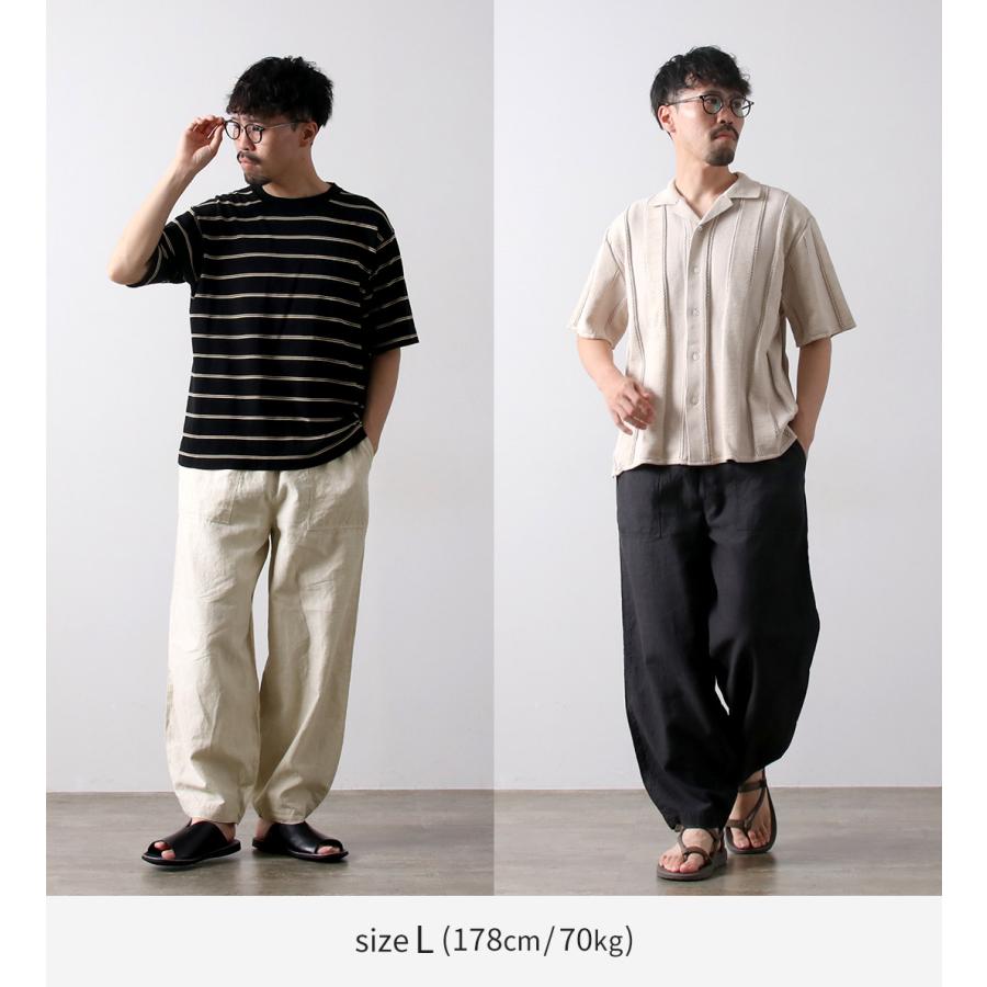 kema designs KEMA DESIGNS（ケマデザインズ） リネンコットンクロス ワイドテーパードイージーパンツ / メンズ ...