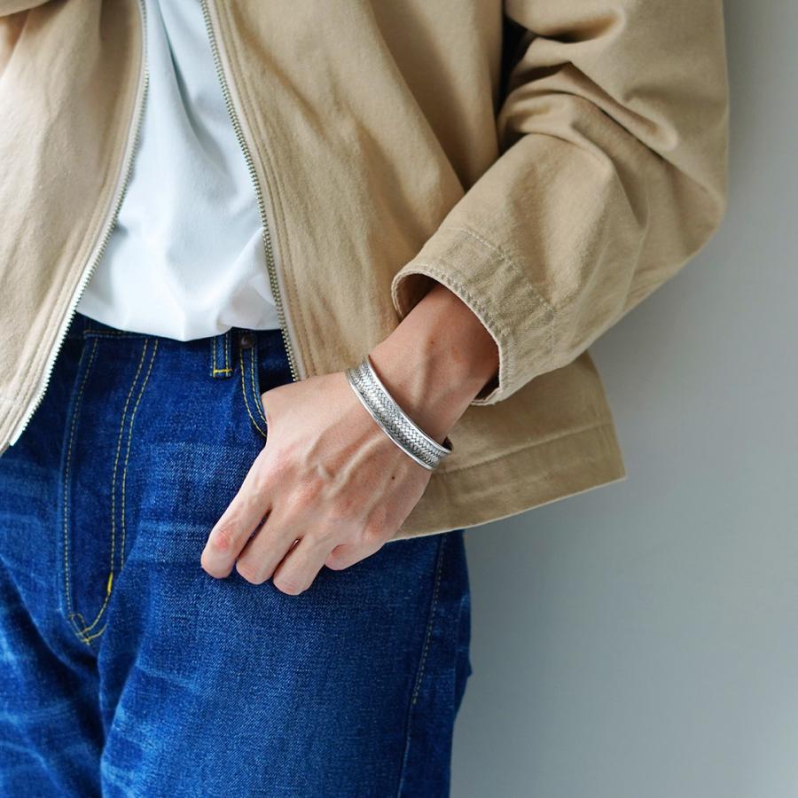 ROCOCO TMW（トラディショナルモダンワークス） スターリングシルバーバングル 編み込み / メンズ シルバー925 ブレスレット : ROCOCO Yahoo!店 - 通販 ...