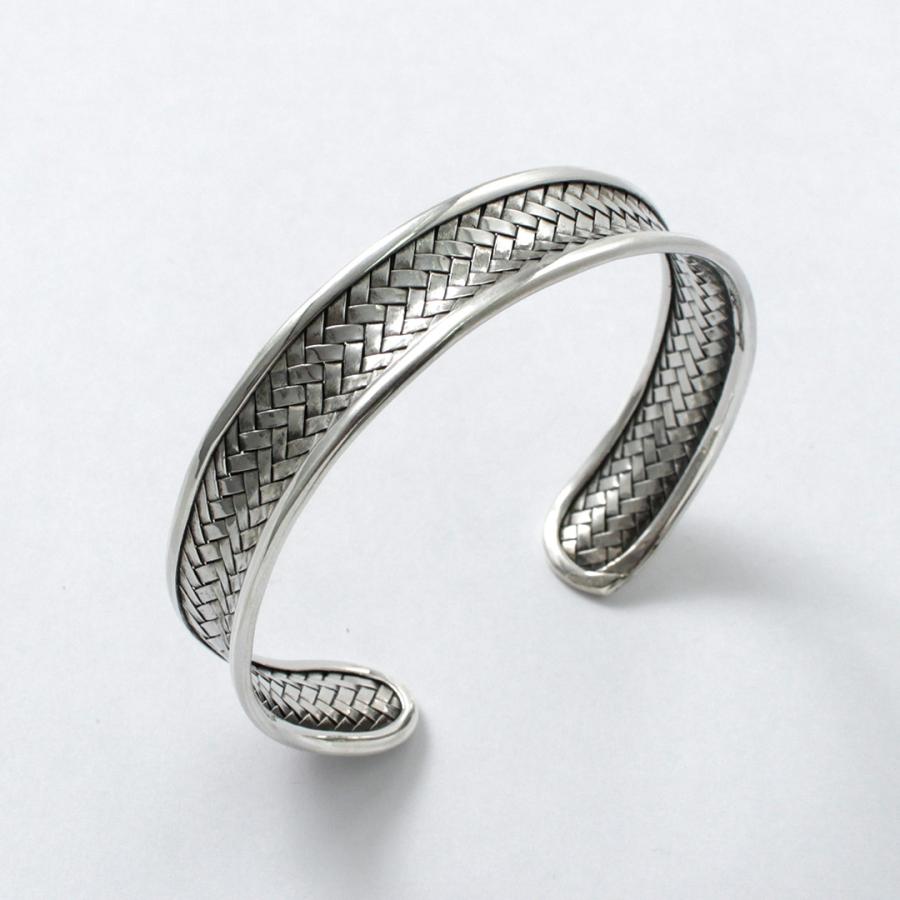 ROCOCO TMW（トラディショナルモダンワークス） スターリングシルバーバングル 編み込み / メンズ シルバー925 ブレスレット : ROCOCO Yahoo!店 - 通販 ...