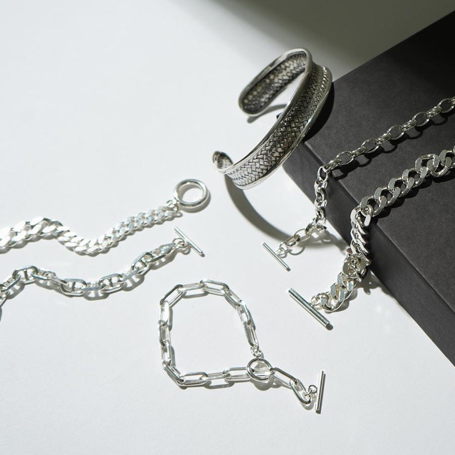 ROCOCO TMW(トラディショナルモダンワークス） スターリングシルバー ケーブルチェーンブレスレット / メンズ シルバー925 19cm 20cm : ROCOCO Yahoo!店 ...