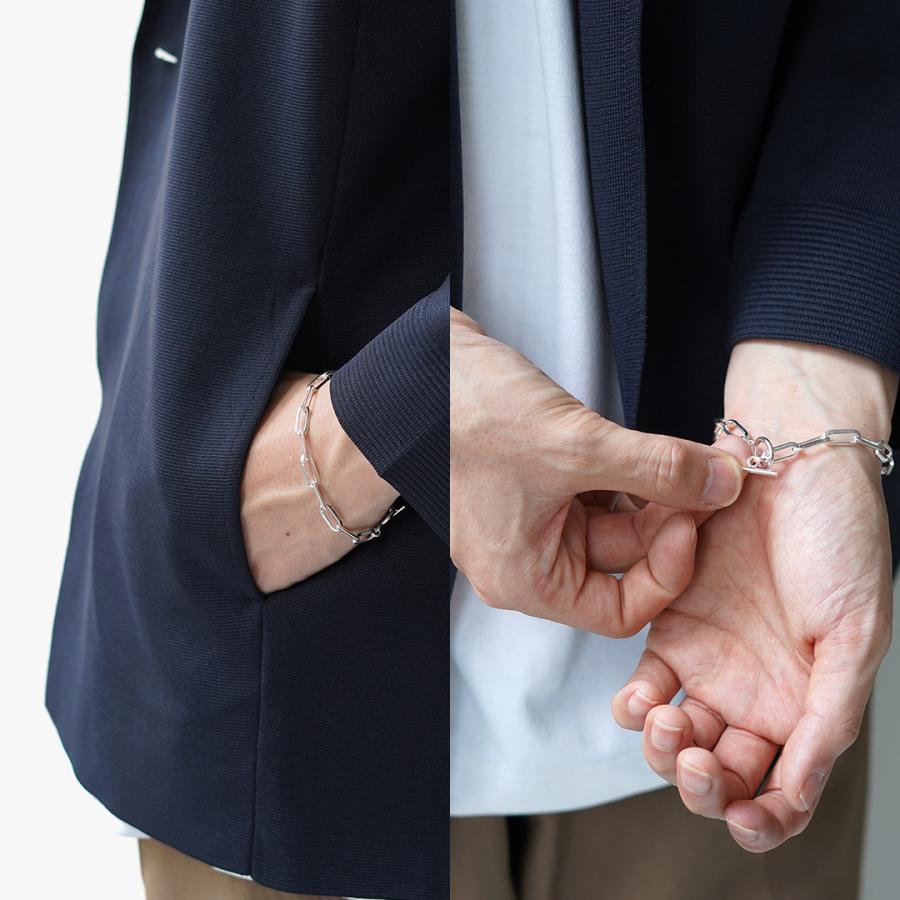 ROCOCO TMW(トラディショナルモダンワークス） スターリングシルバー ケーブルチェーンブレスレット / メンズ シルバー925 19cm 20cm : ROCOCO Yahoo!店 ...